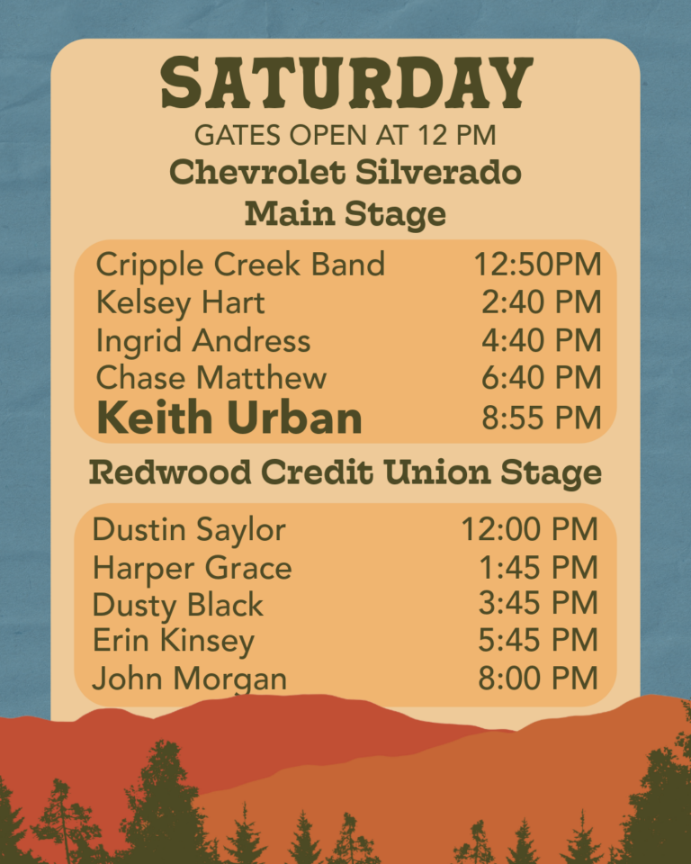 Daily Schedules Released! | Country Summer Music Festival